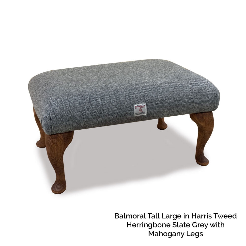 Balmoral Tall Large Footstool - Forest & Fell | Luxury Home Furnishings